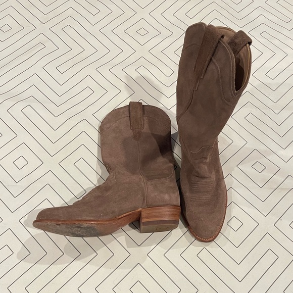 Tecovas | Shoes | Tecovas Taupe Suede Jamie Cowboy Boots | Poshmark